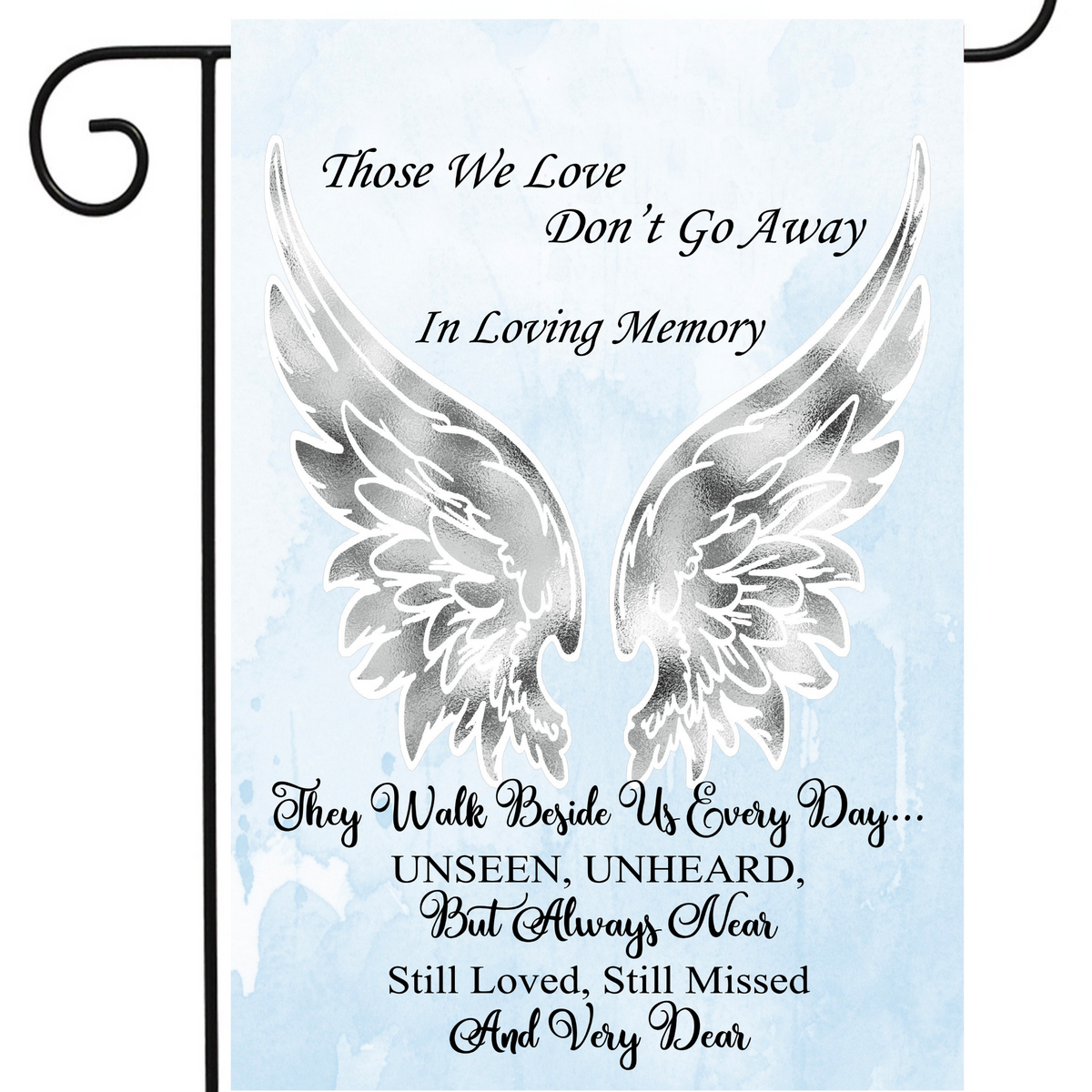 Those We Love Blue Garden Flag #G2146 – Happy Cow Lawn Decor